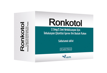 2021 - RONKOTOL 2,5 MG/2,5 ML NEBULIZASYON ICIN INHALASYON COZELTISI ...